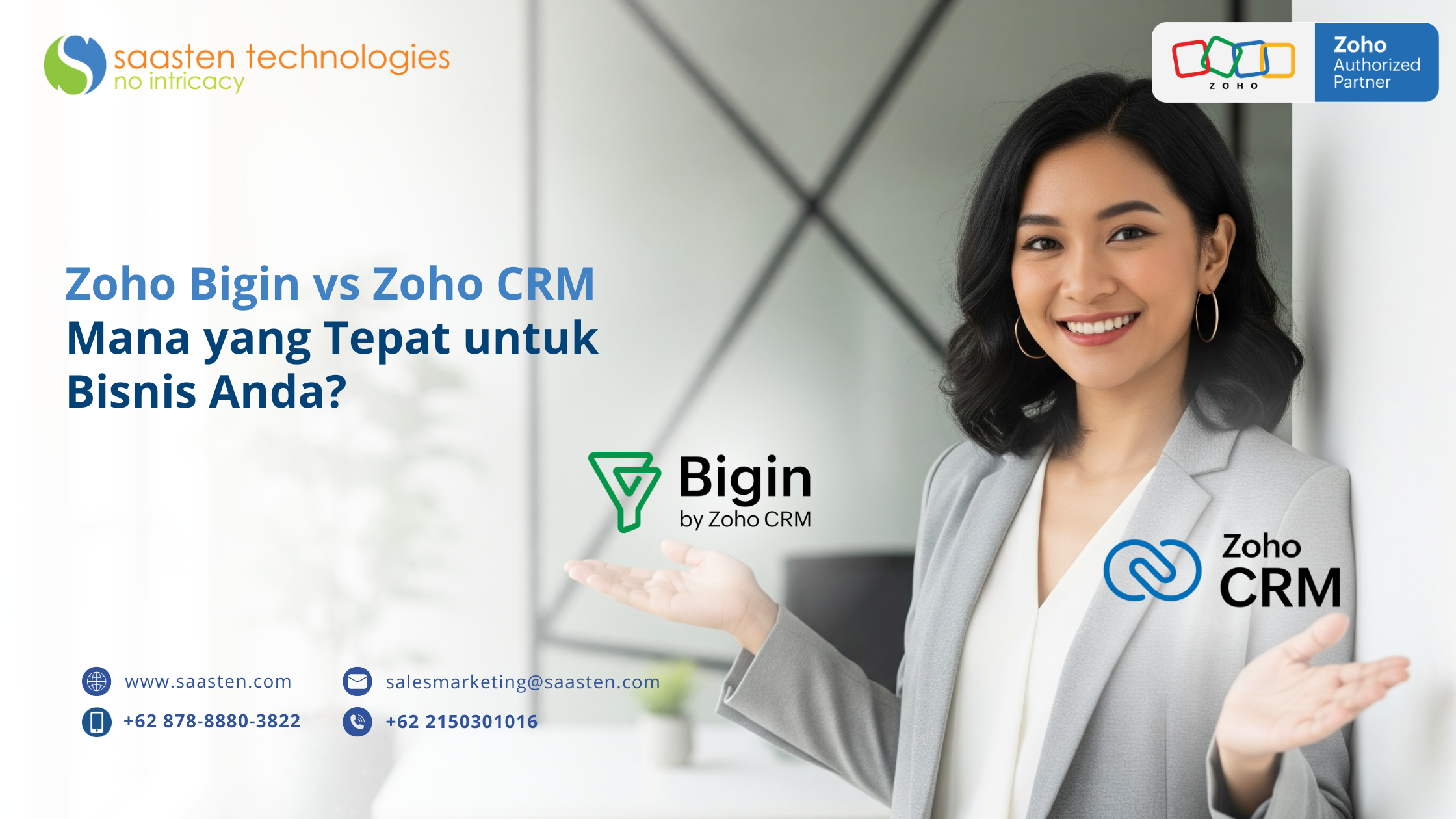 Zoho Bigin vs Zoho CRM: Mana yang Tepat untuk Bisnis Anda?